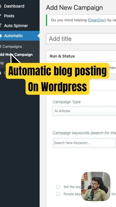 Automatic Blog Posting Wordpress Plugin 2025 #wordpress #autoblogging - YouTube