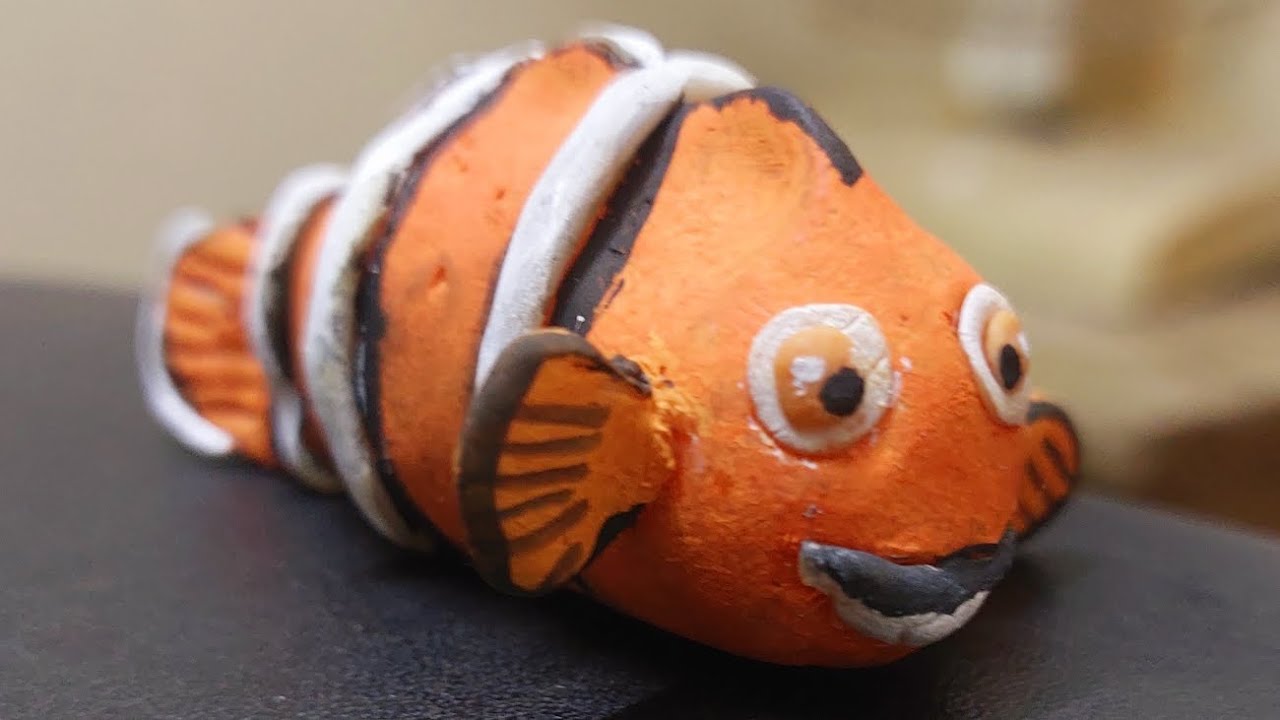 how to do nemo fish | Clay art| Finding nemo| - YouTube