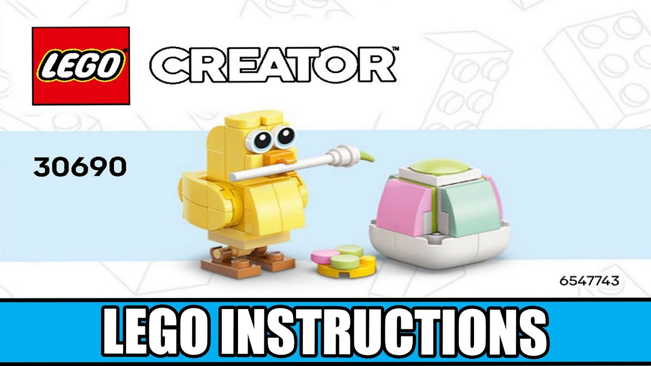 LEGO Instructions - Creator - 30690 - Easter Egg Chick Painting Fun ...