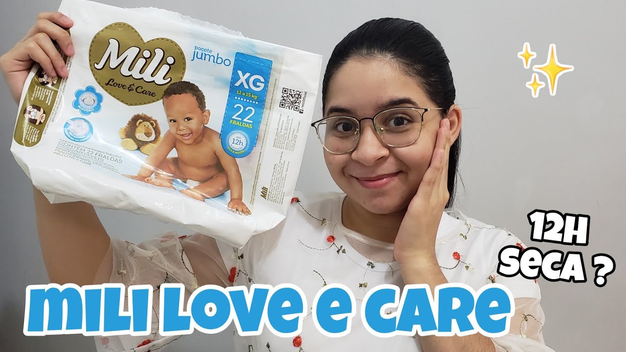 RESENHA DA FRALDA MILI LOVE E CARE - É RESPIRÁVEL? 12H SECA? - YouTube