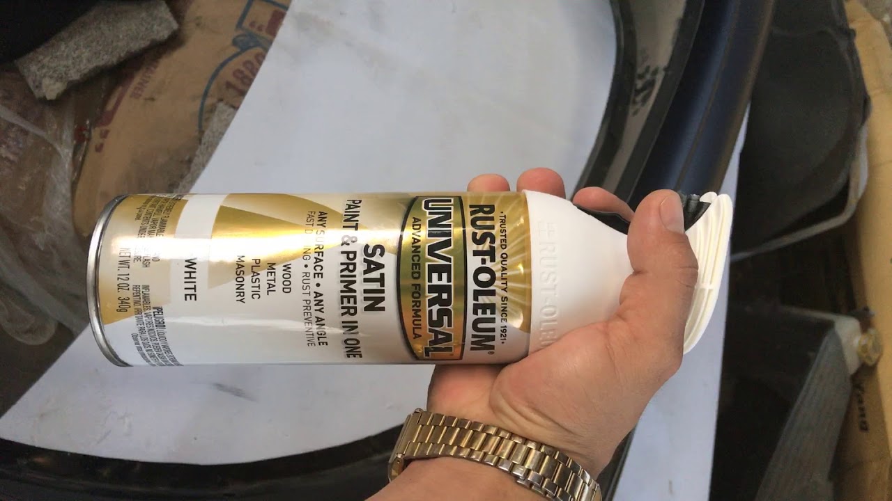 Rust-oleum white spray paint on fender June 14, 2018 - YouTube