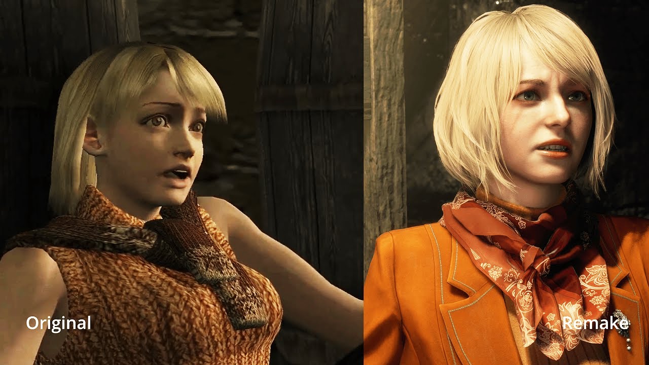 Leon Meets Ashley Resident Evil 4 Original Vs Remake Comparison - YouTube