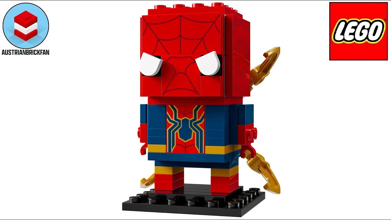 LEGO Marvel 40670 Iron Spider Man Brickheadz – LEGO Speed Build Review ...