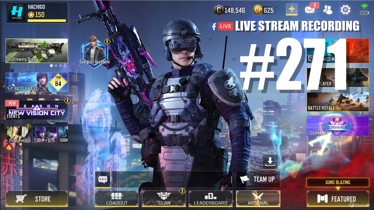 🔴 CODM Garena | 271 - Artic .50 Midnight Beast + Stryker Interference. - YouTube