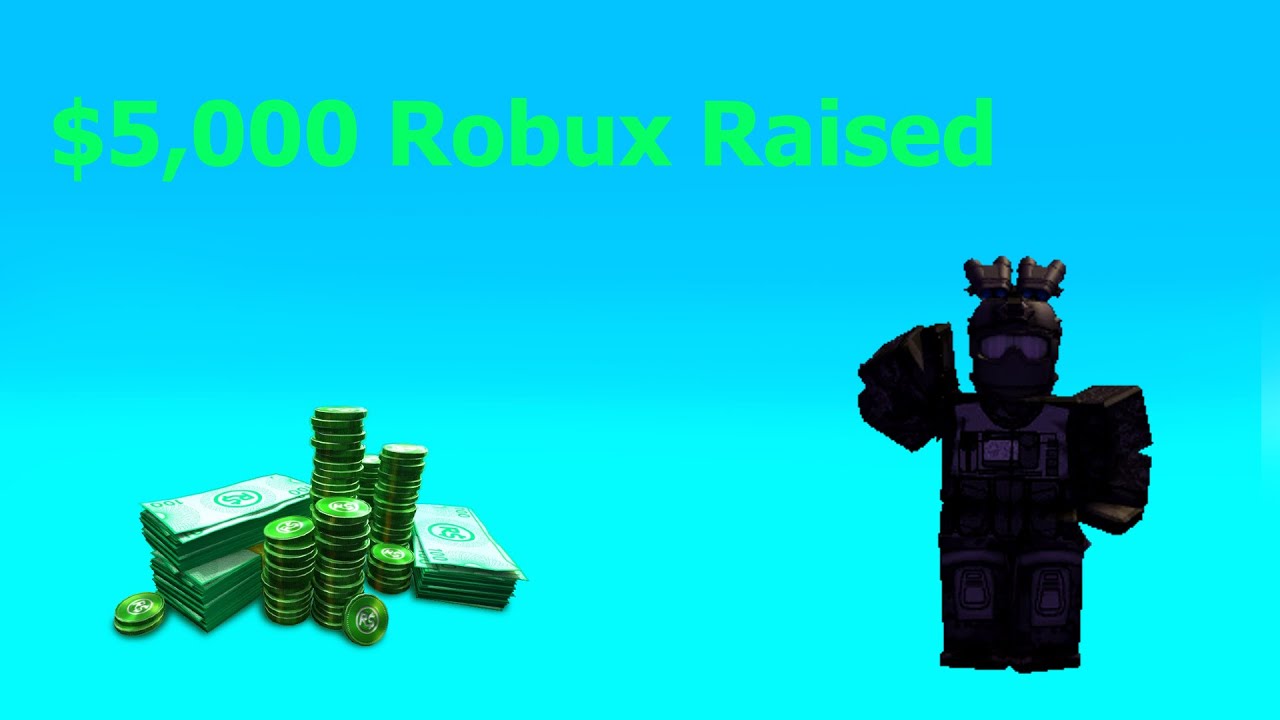 $5,000 Robux Raised In PLS DONATE! Roblox - YouTube
