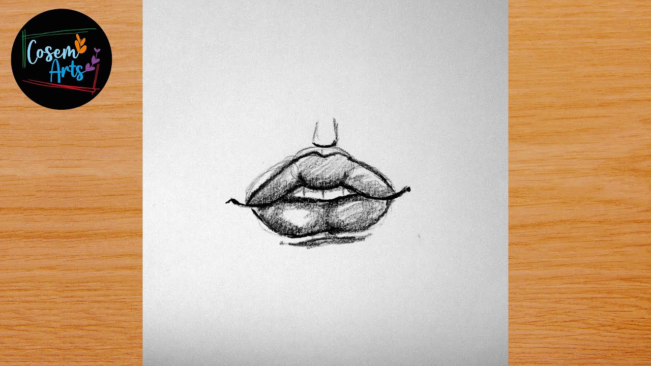 Lips Drawing Easy || How to Draw Lips Step by step easy - YouTube