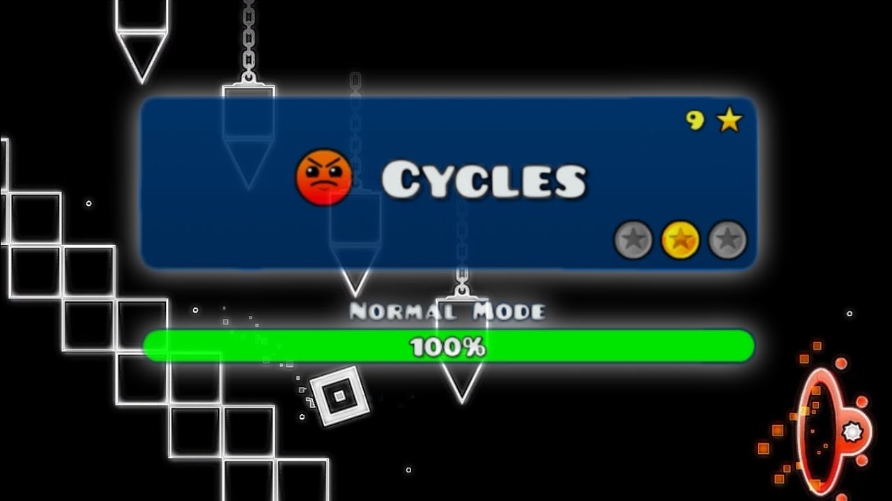 CYCLES | DIFFICULTY : HARDER | 9 STAR LEVEL | LEVEL 9 | Geometry Dash ...
