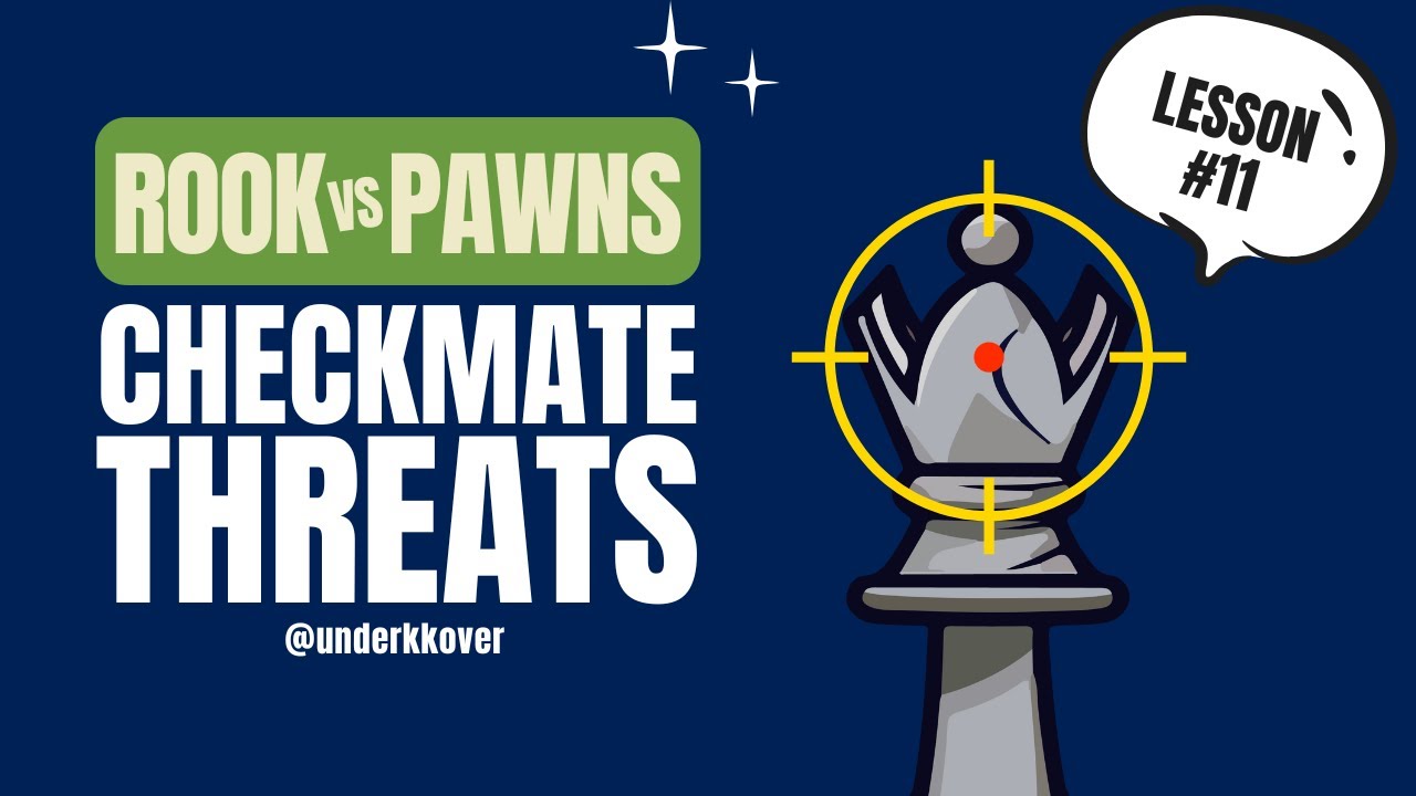 Lesson 11: Checkmate Threats | Rook vs Pawns Endgame - YouTube