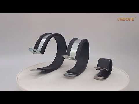 rubber  lined p clips