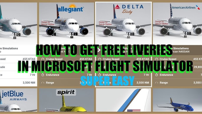Airliner Liveries Included In Mfs2020 Youtube Microsoft Flight