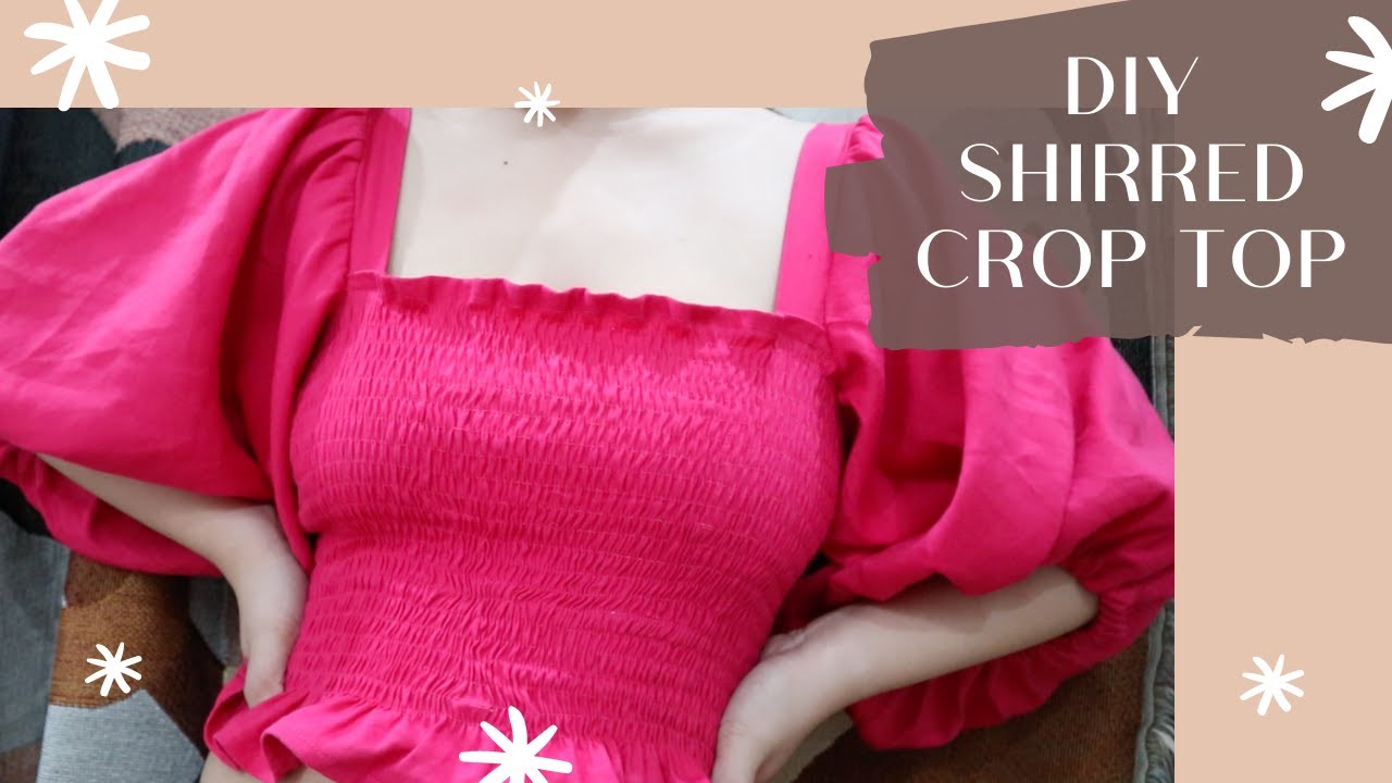 Easy DIY Shirred Top with Puff Sleeves | SEW-ALONG - YouTube