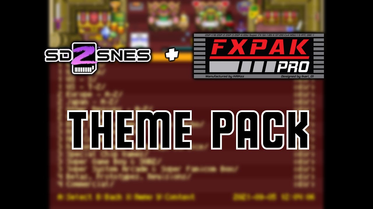 Theme Pack for Your SD2SNES or FXPAK Pro! - YouTube