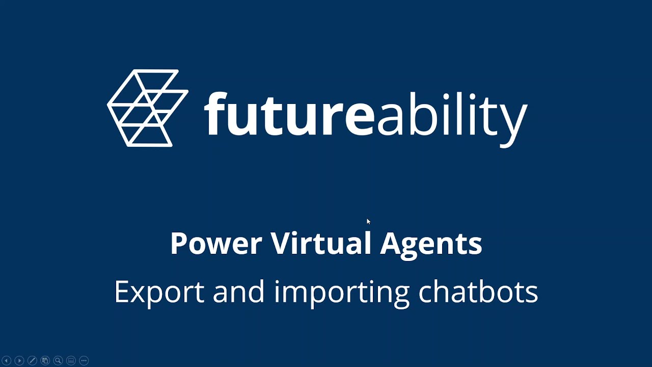 PVA - 8A Export And Import Chatbots Using Solutions - YouTube