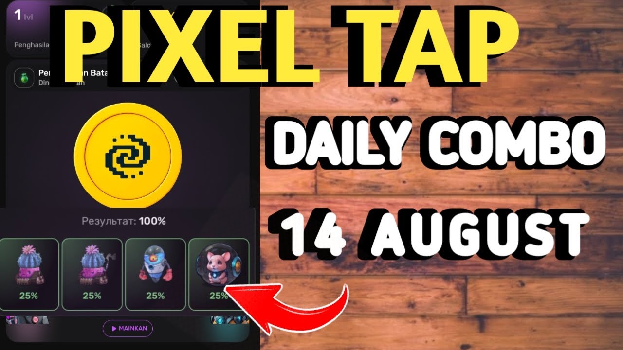 PIXEL TAP DAILY COMBO CARDS 14 AUGUST 2024 | PIXEL TAP BY PIXELVERSE ...