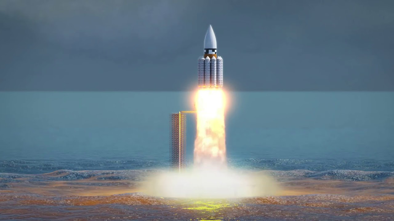 4 Million lbs Payload Rocket LMLV Large Multipurpose Launch Vehicle ...