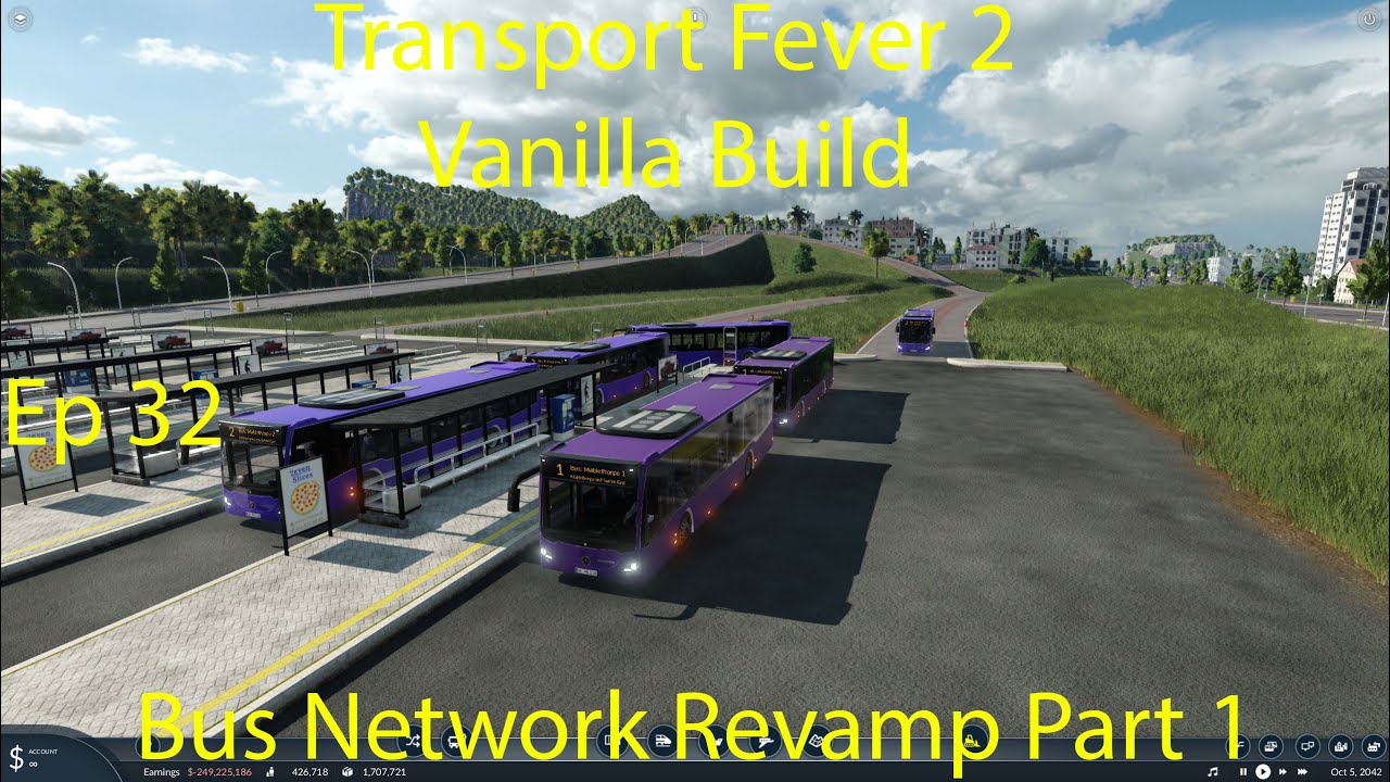Transport Fever 2 (Vanilla Build) - Bus Network Revamp Part 1 (Ep 32 ...