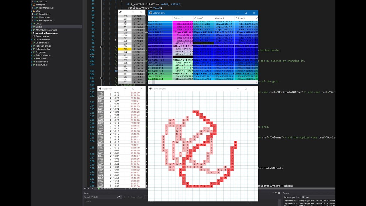 Pet project #5 - DynamicGrid - WinForms grid rendering engine - YouTube