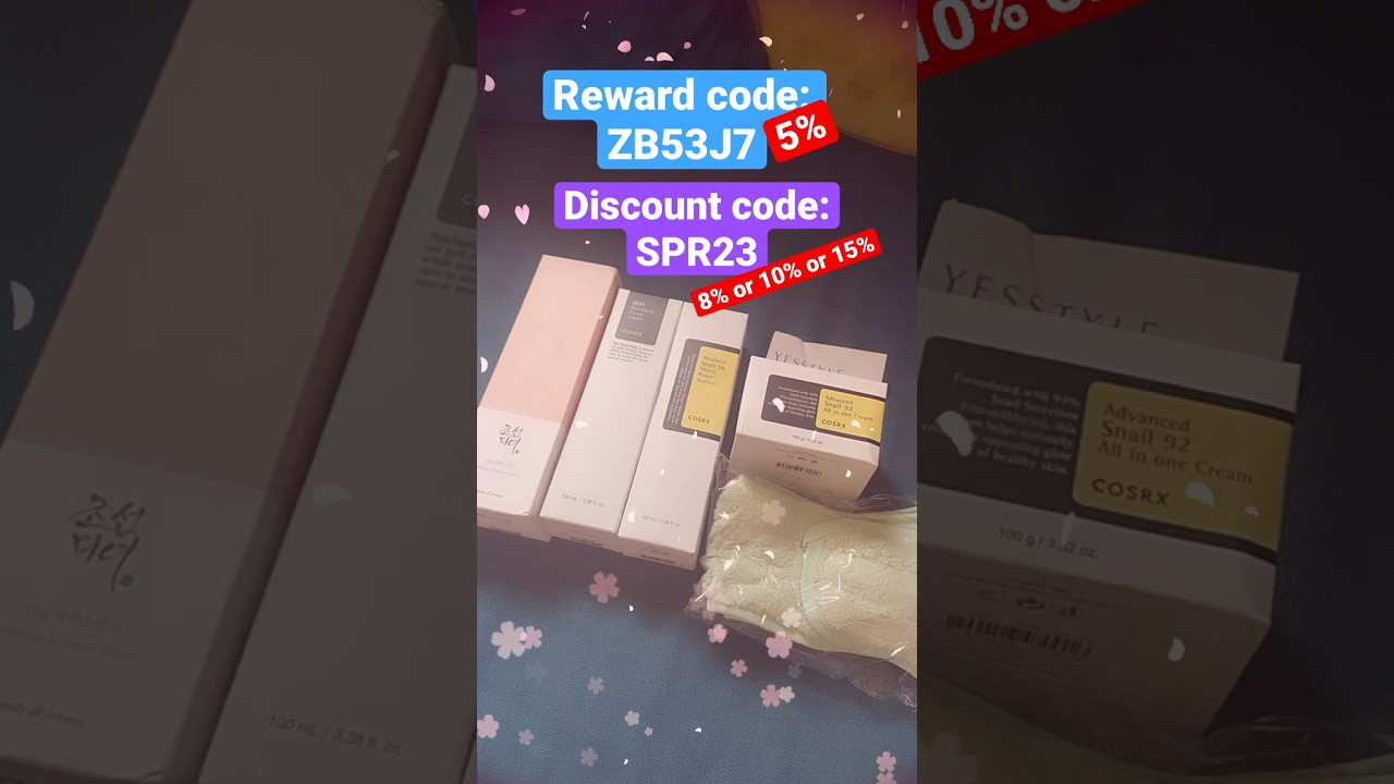 My purchases from YesStyle | coupon code | Discount code | Reward code ...