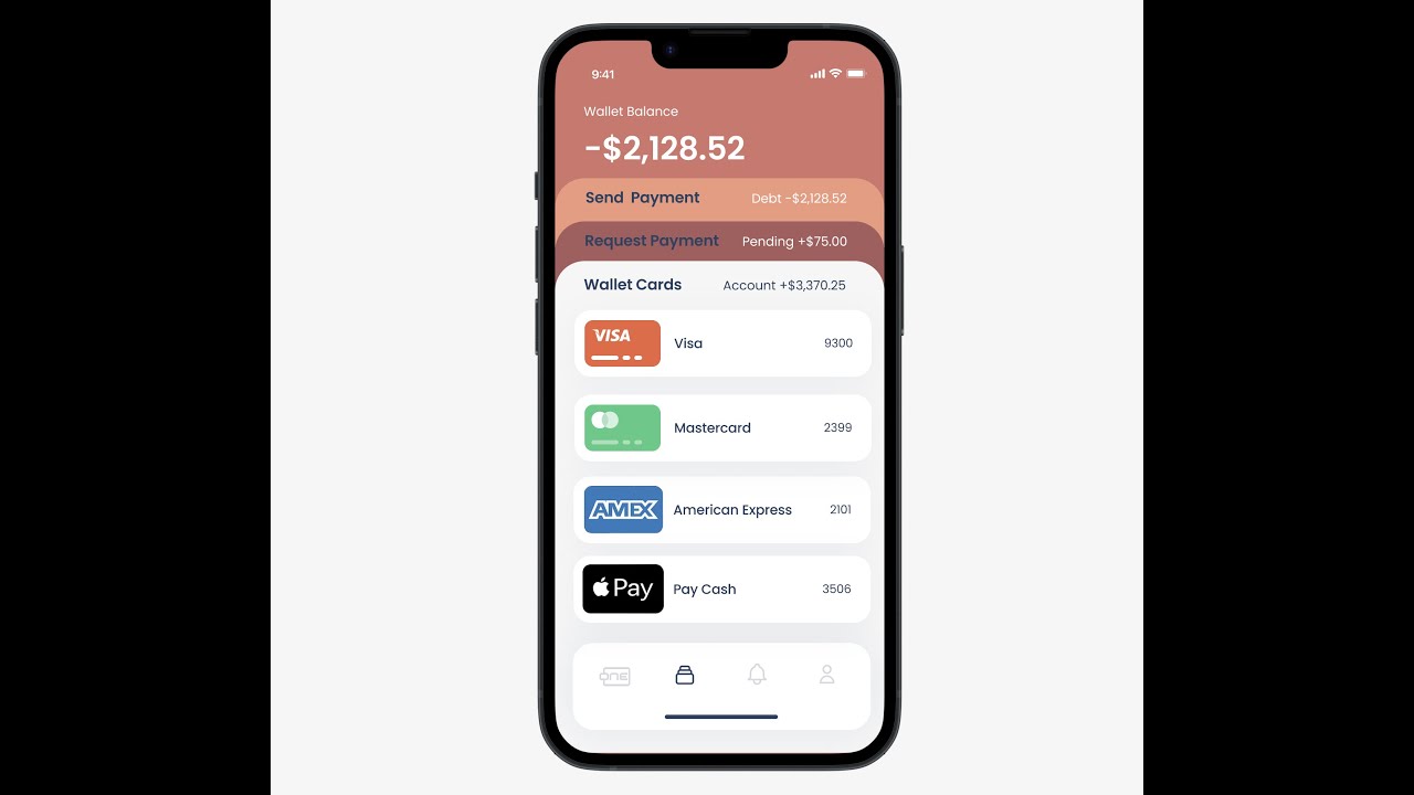 UI E-Wallet Prototype App - YouTube