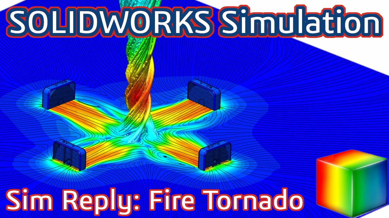 Simulation Reply to "Fire Tornado in Slow Motion 4K" by The Slow Mo ...