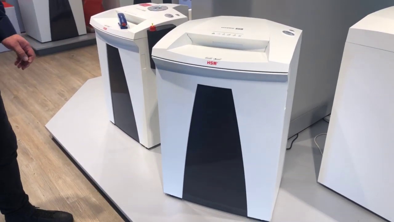 HSM Securio B34 Business Premium klasės dokumentų naikiklis - YouTube