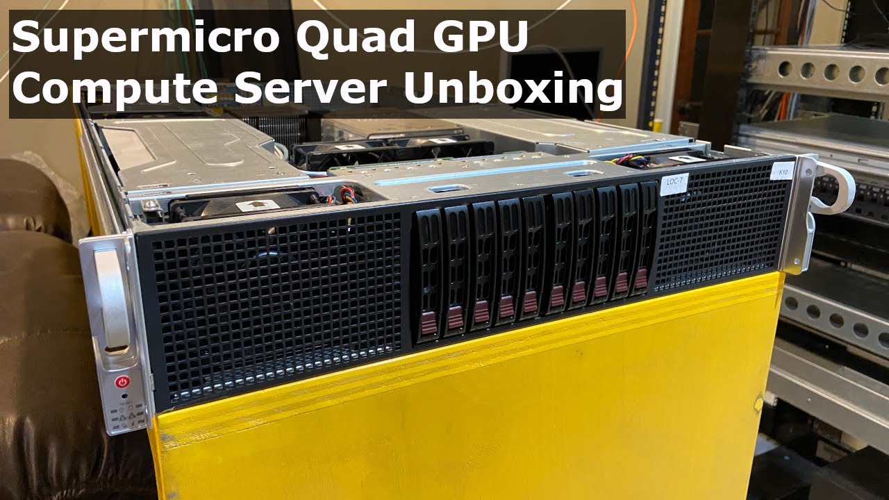 Supermicro Quad GPU Compute Server Unboxing - YouTube