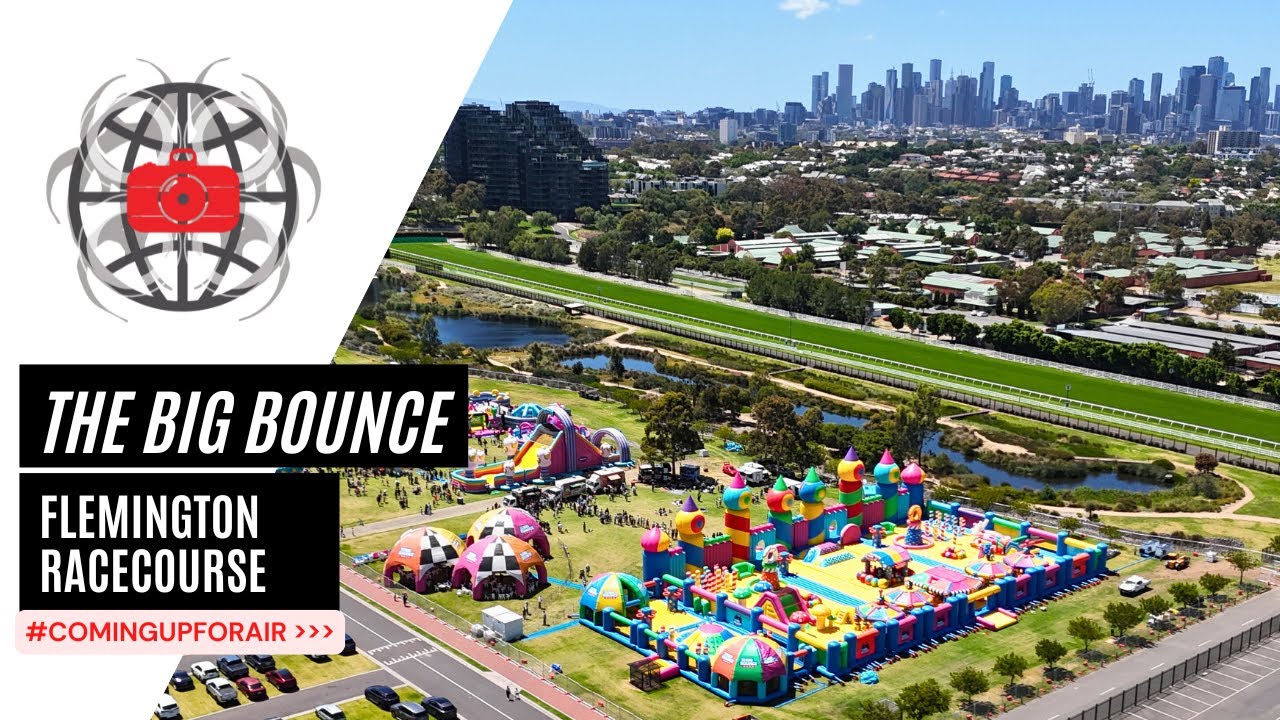 Flemington Racecourse Hosts The World's Biggest Jumping Castle - YouTube