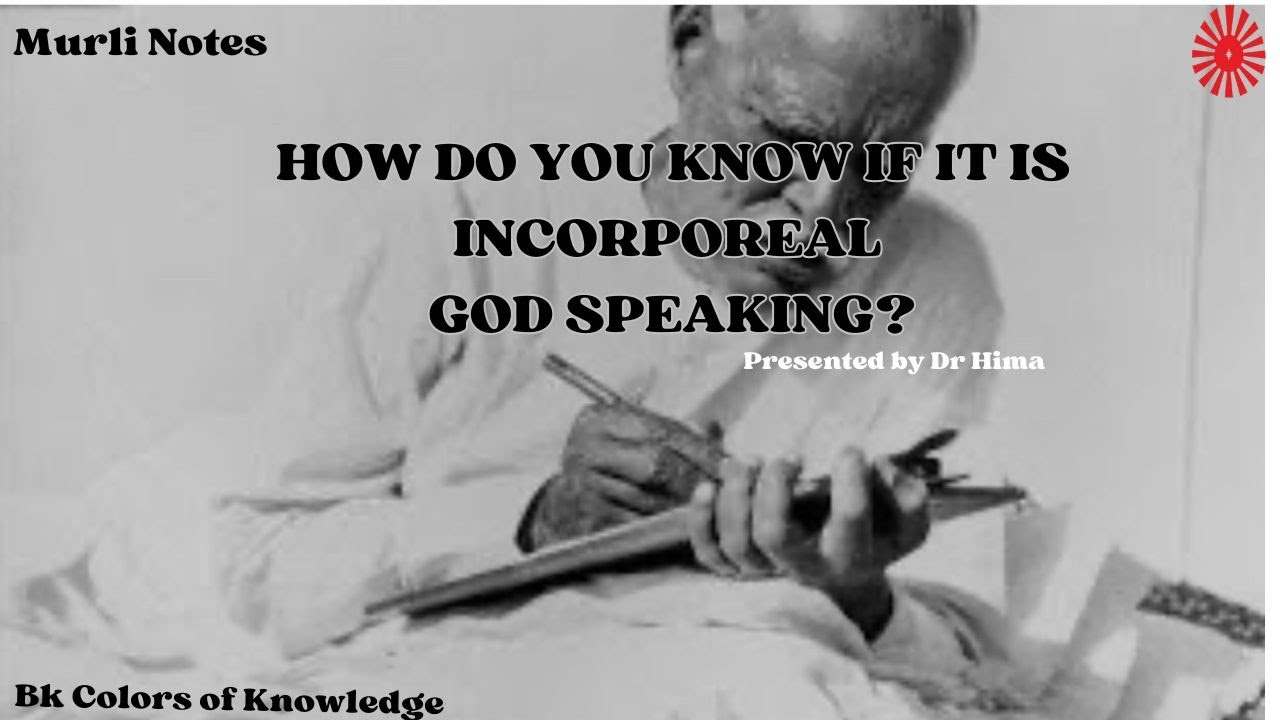 HOW DO YOU KNOW IF IT IS INCORPOREAL GOD SPEAKING - YouTube