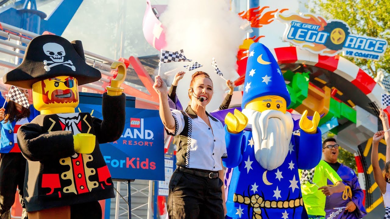 Grand Opening of The Great LEGO Race VR Roller Coaster at LEGOLAND ...