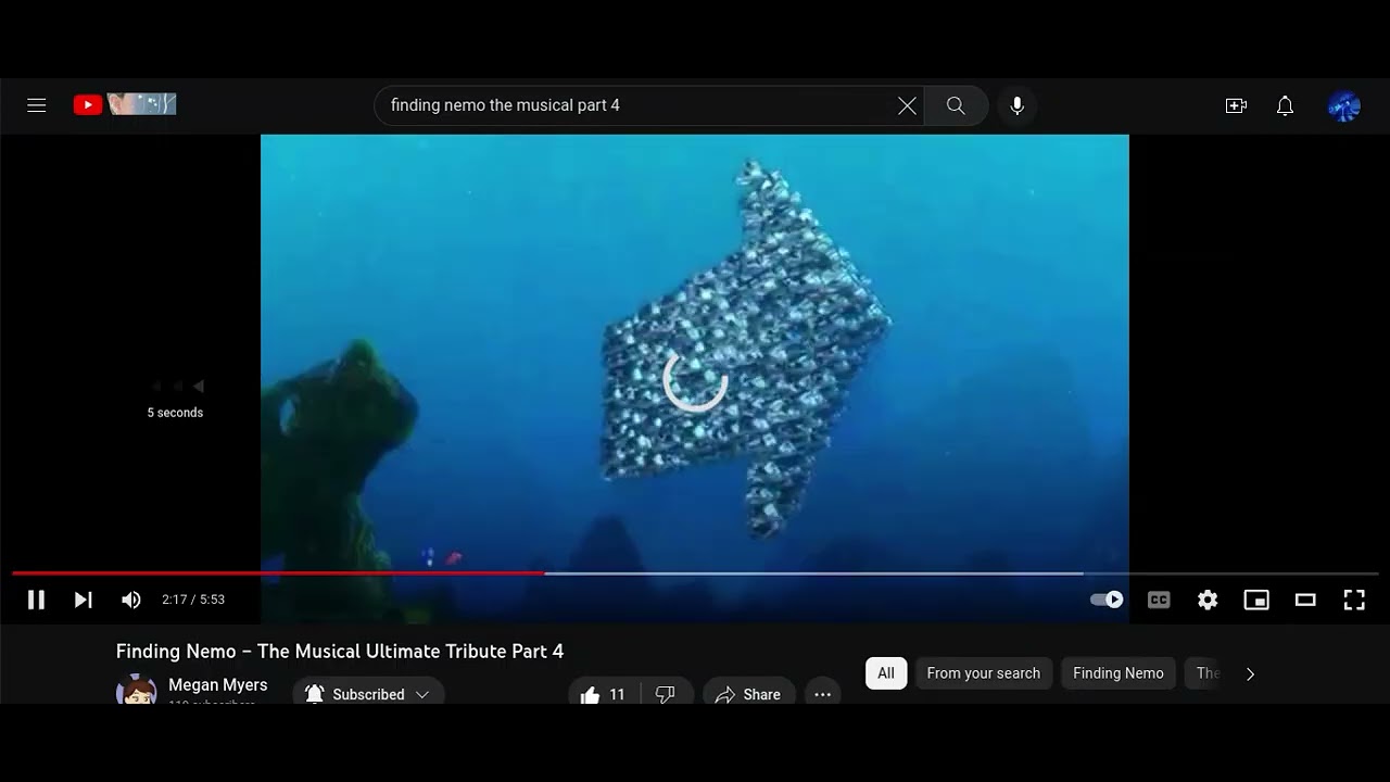 Finding Nemo The Musical Just Keep Swimming You Tube Vincent - YouTube