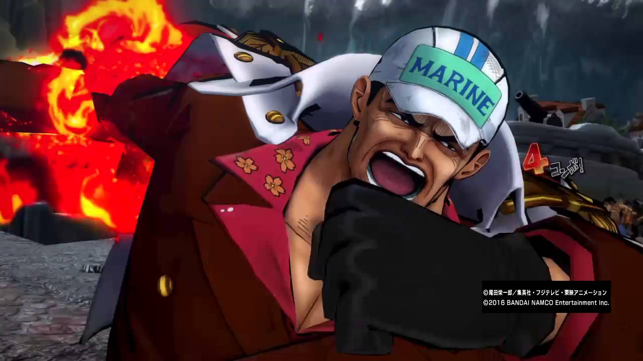 ONE PIECE BURNING BLOOD White Mustache giving the work - YouTube