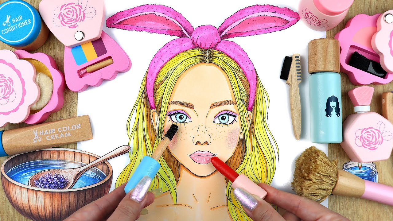 ASMR Haircut with PAPER COSMETICS & Kids toys | АСМР - ASMR.NET