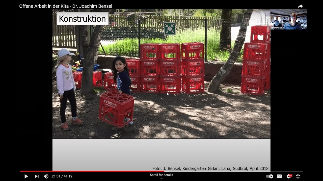 Offene Arbeit in der Kita - Dr. Joachim Bensel - YouTube
