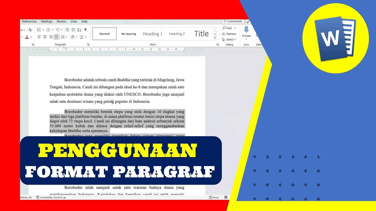 Penggunaan Format Paragraf di Word, Tata Letak Profesional - YouTube
