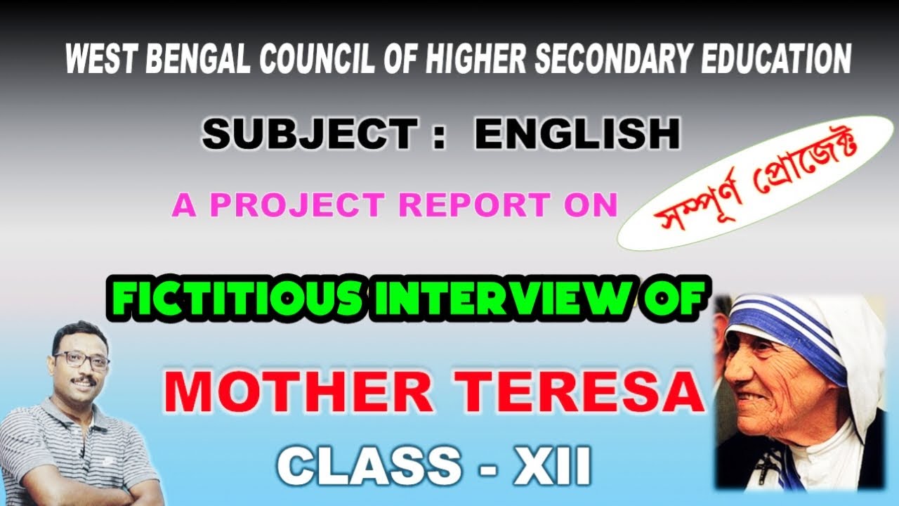 Class XII/12 English Project | Fictitious Interview Of An Eminent ...