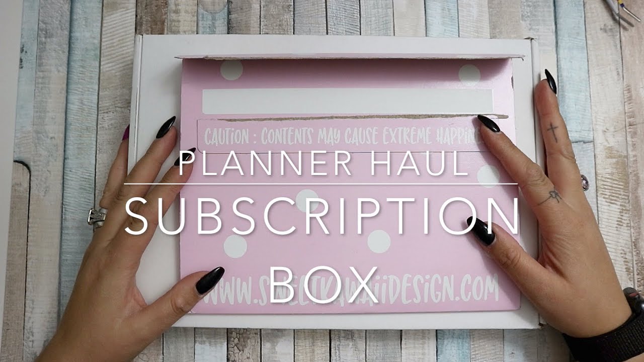 PLANNER SUBSCRIPTION BOX | SWEET KAWAII DESIGNS | GP STUDIO - YouTube