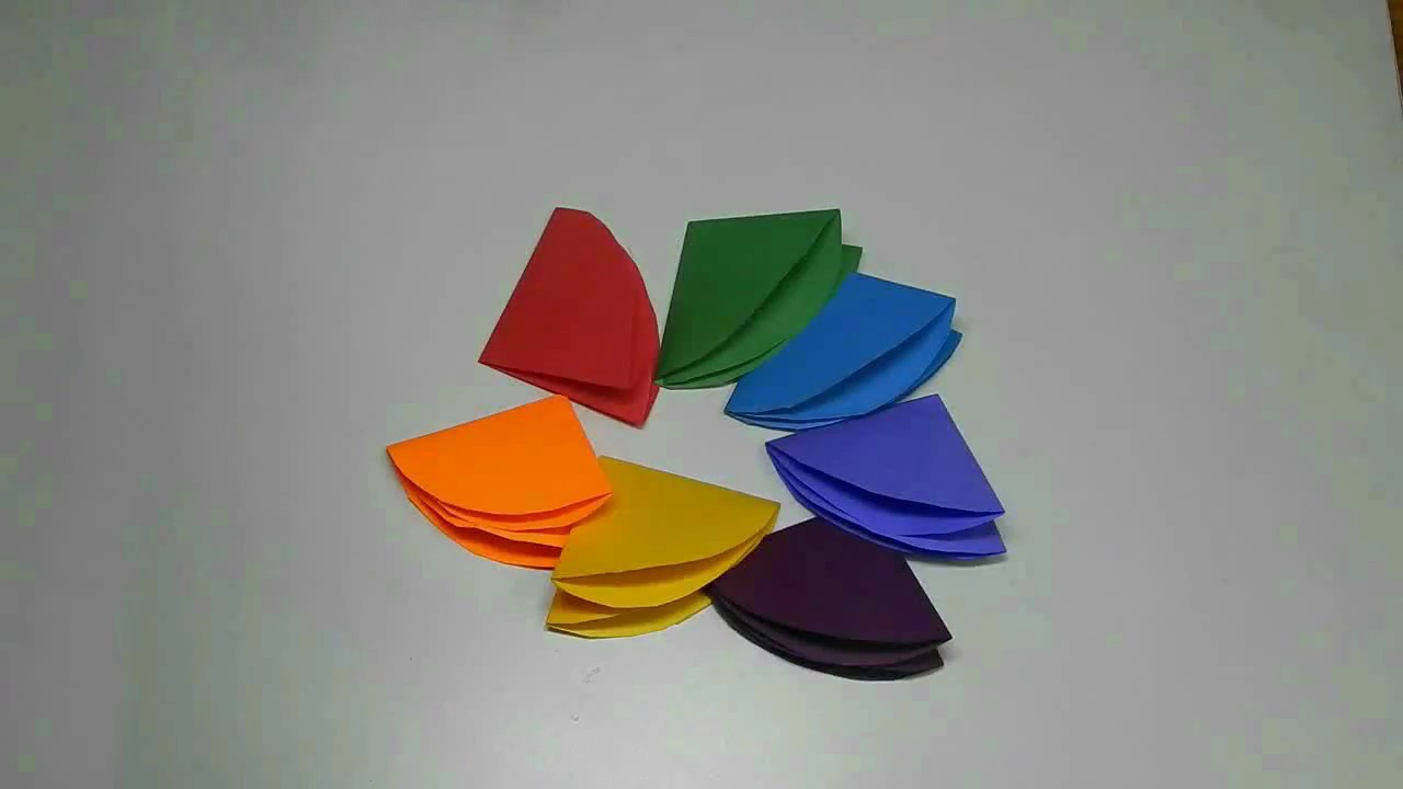 paper rainbow umbrella and its wind chime (DIY Paper Crafts ) - YouTube