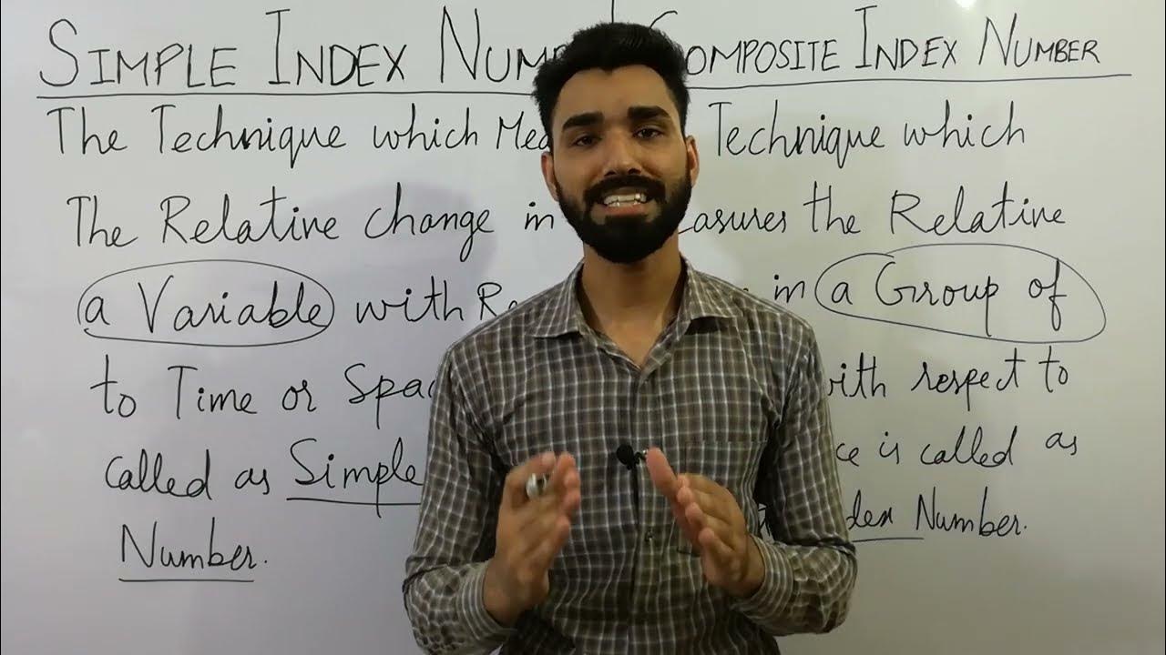 Difference between Simple Index and Composite Index 2022 | Chapter 5 | Statistics Tutor - YouTube
