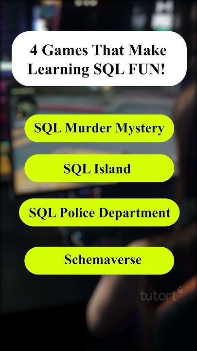 4 Games That Make Learning Sql Fun Tutortacademy Youtube