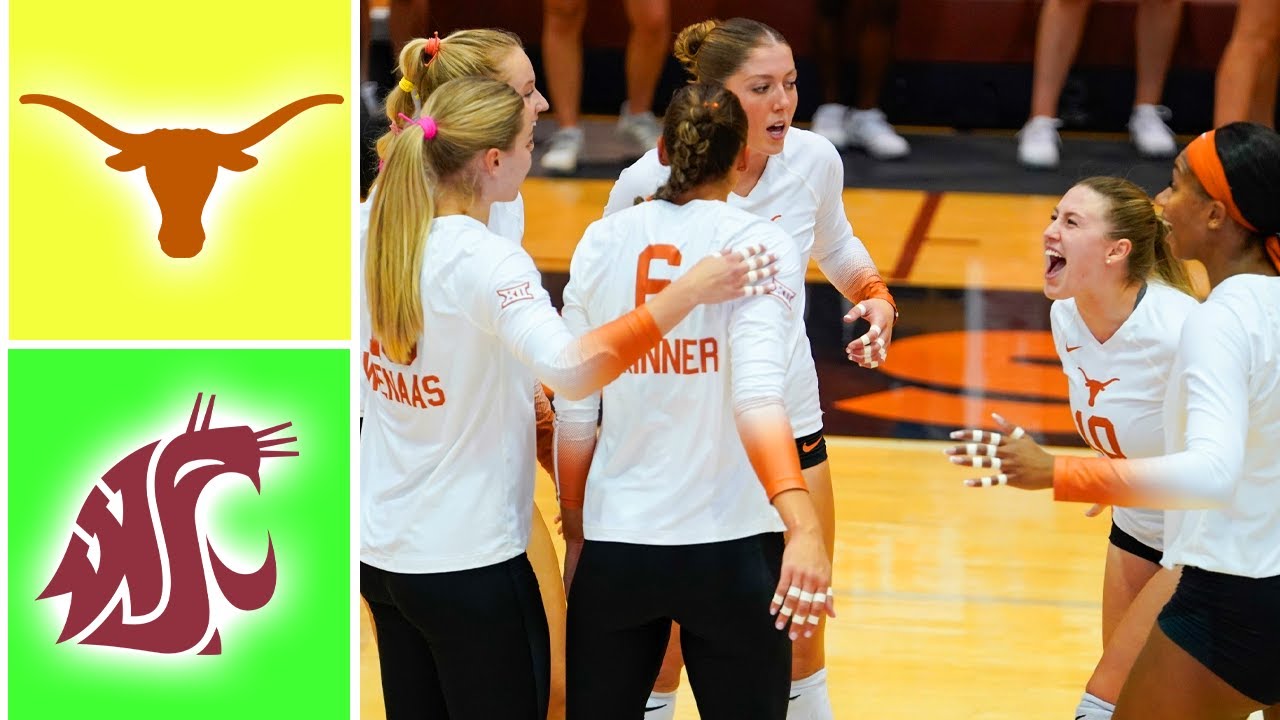 #6 Texas vs Washington State Highlights | NCAA Women's Volleyball ...