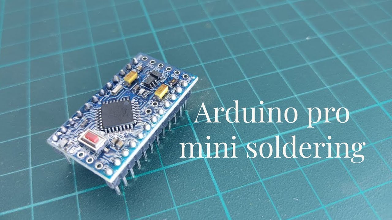 Soldering #1: Arduino pro mini header pin soldering - YouTube