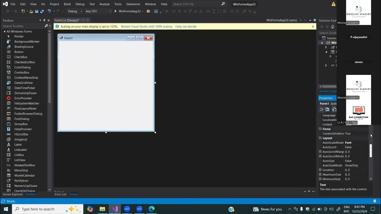 VAP Practical Session_1 | C# | Visual Application Programming | HNDIT | Woocurs Academy ...