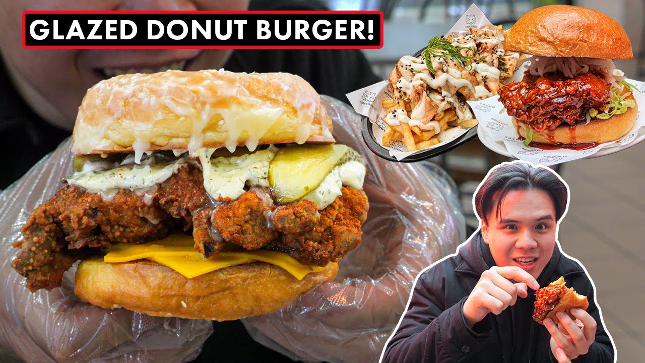 Insane DONUT BURGER + Korean Fusion Burgers in Auckland! - YouTube