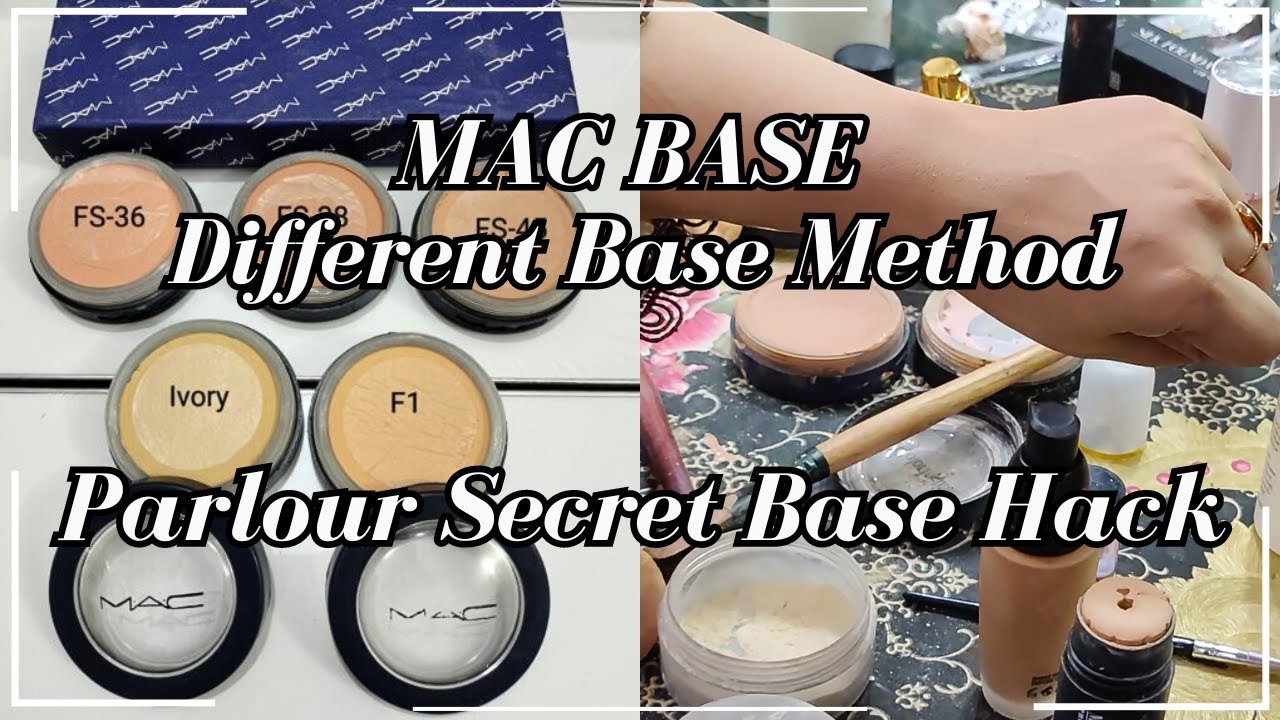 Mac Base | Different Method Of Base | Affordable Base | Parlor Base Secret Hack | Beautician ...