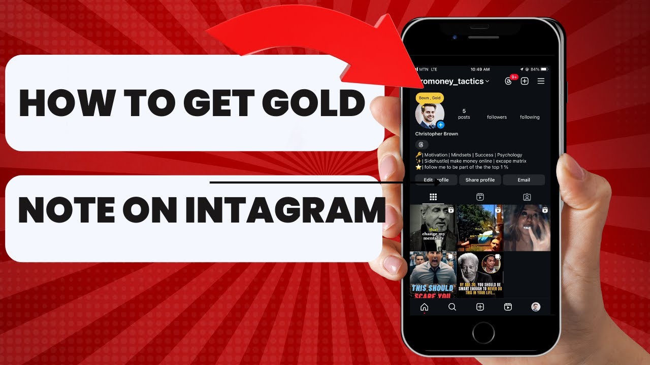 How to get Gold note on Instagram - YouTube
