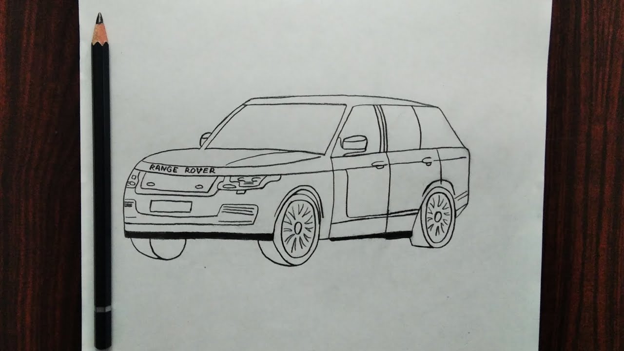 Kolay Araba Çizimi. Range Rover Çizimi // How to Draw a Car. How to ...