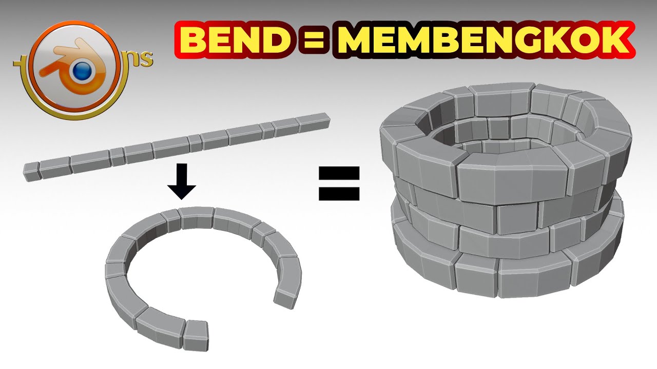 MENGGUNAKAN BEND DI BLENDER - YouTube