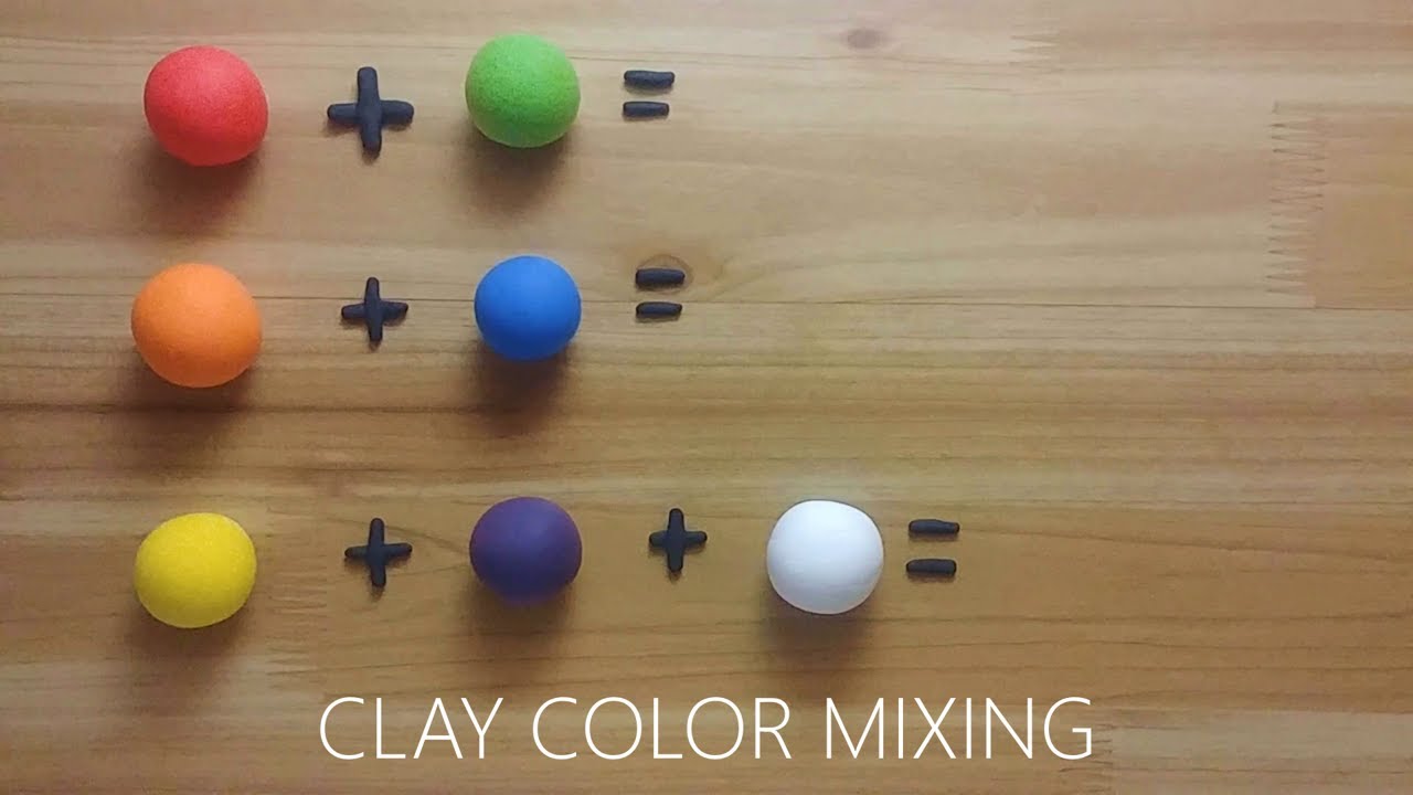 clay color mixing 3 점토 색깔 섞기 3 - YouTube
