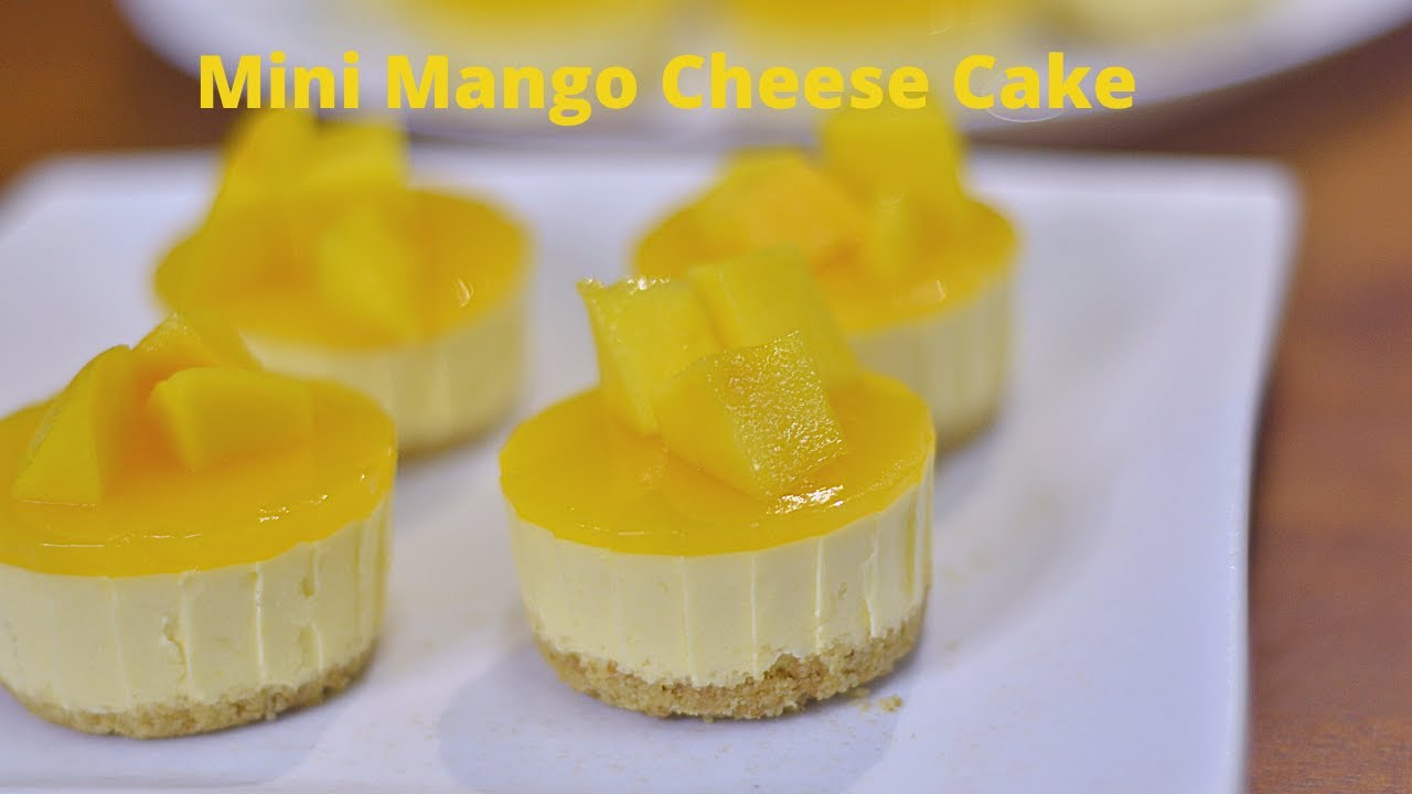 Mini Mango Cheese Cake - YouTube
