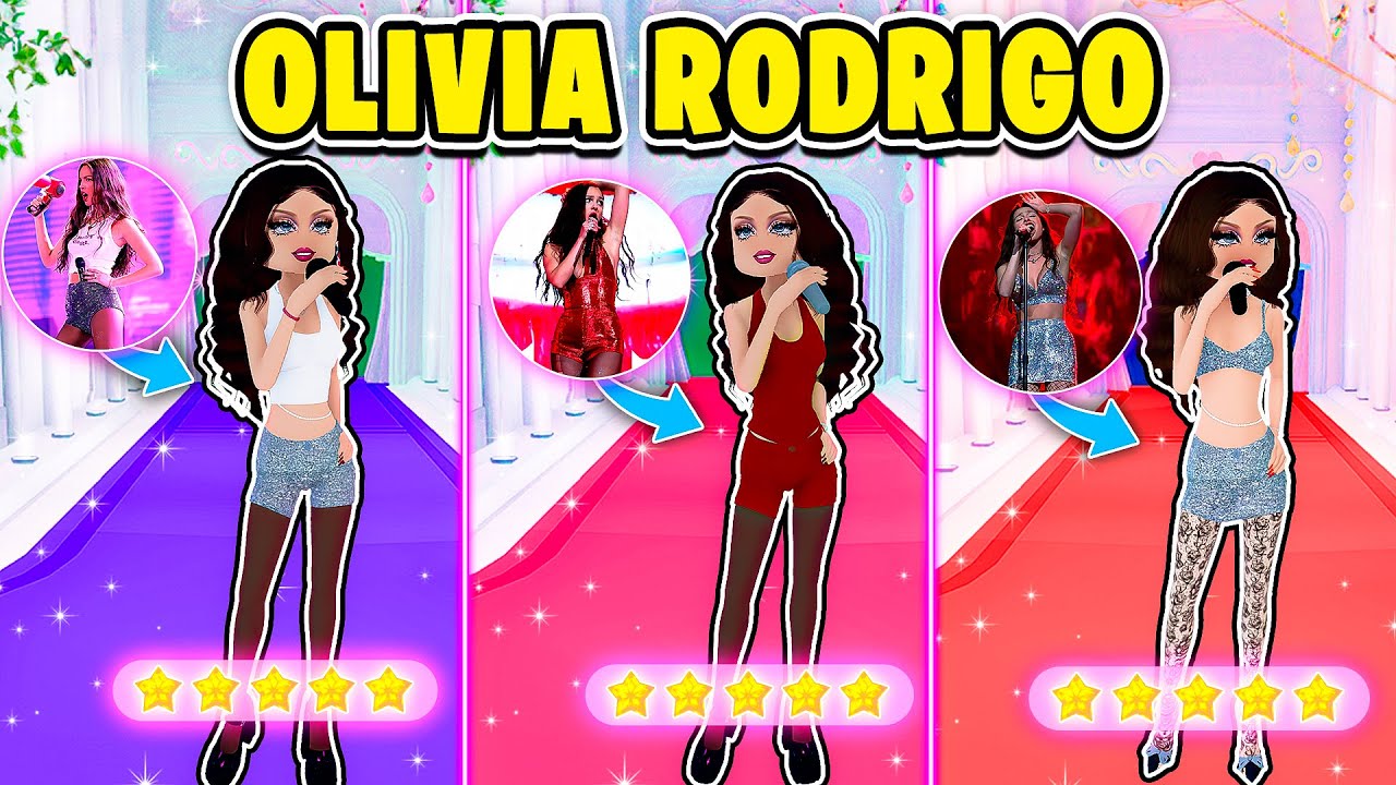 Olivia Rodrgio Outfits In DRESS TO IMPRESS! #dresstoimpress - YouTube